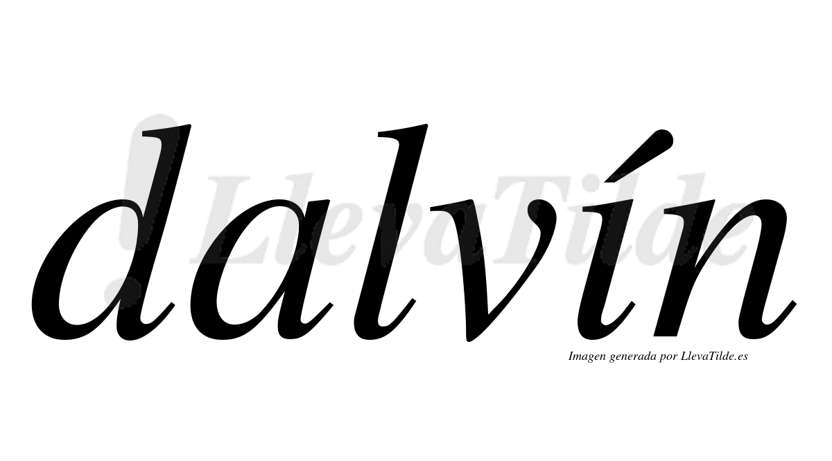 ¿Lleva tilde dalvín? | LlevaTilde.es