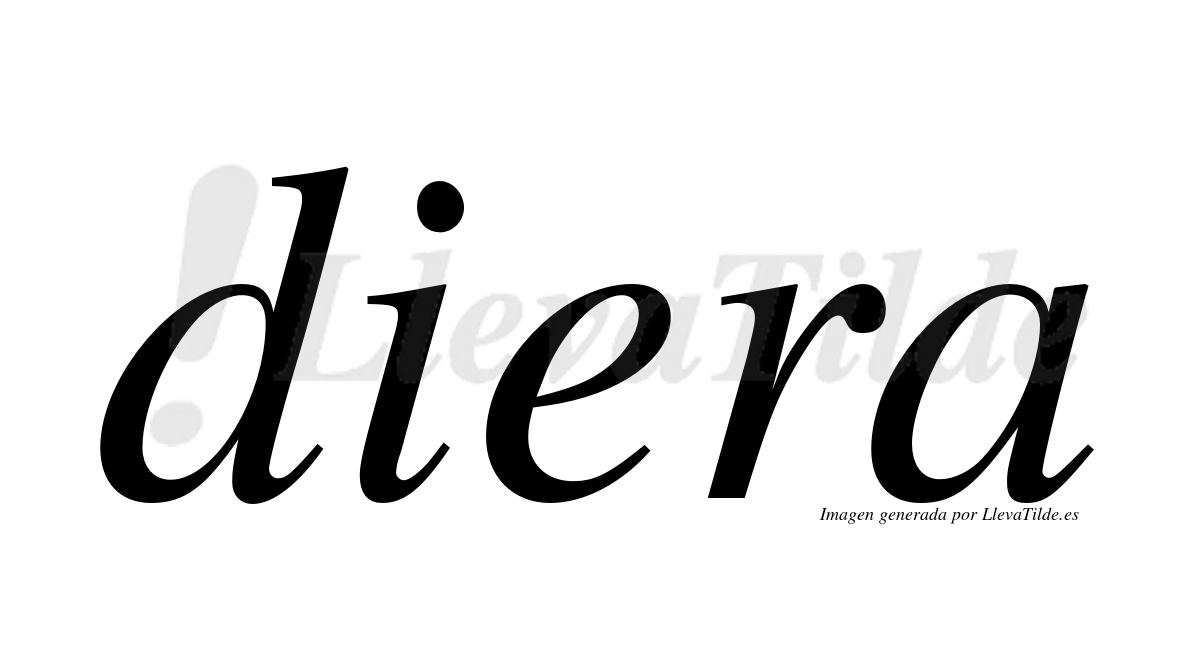 ¿Lleva tilde diera? | LlevaTilde.es