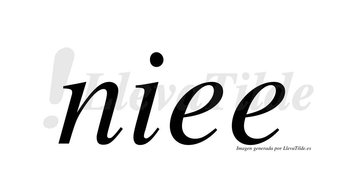 ¿Lleva tilde niee? | LlevaTilde.es