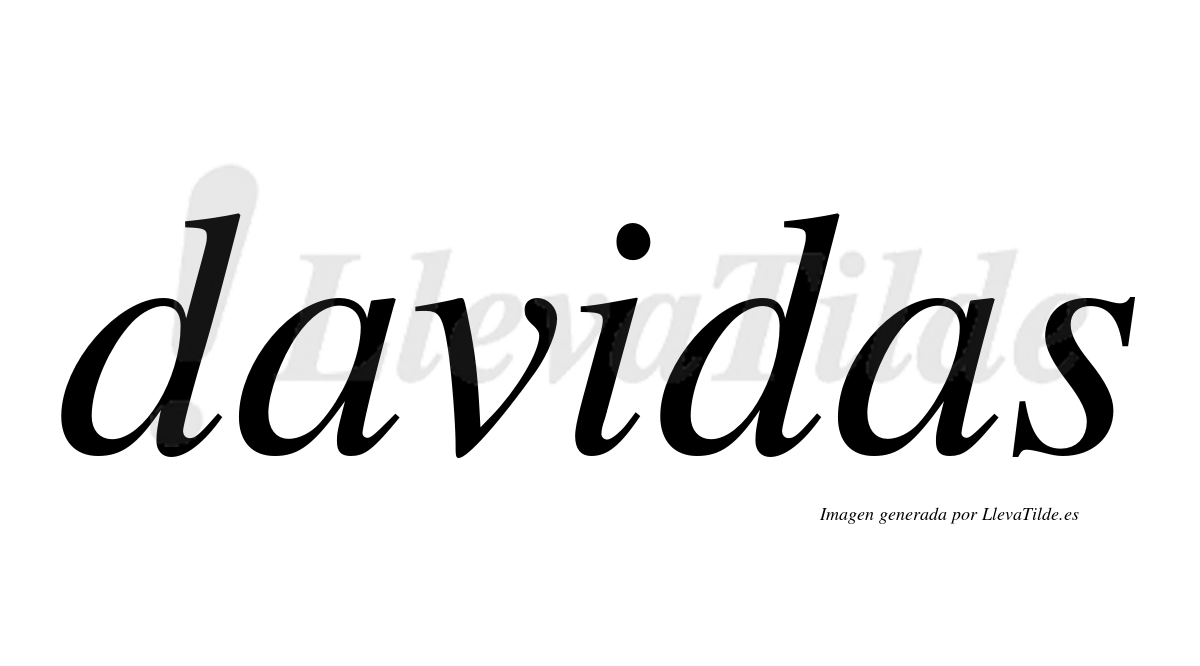 ¿Lleva tilde davidas? | LlevaTilde.es