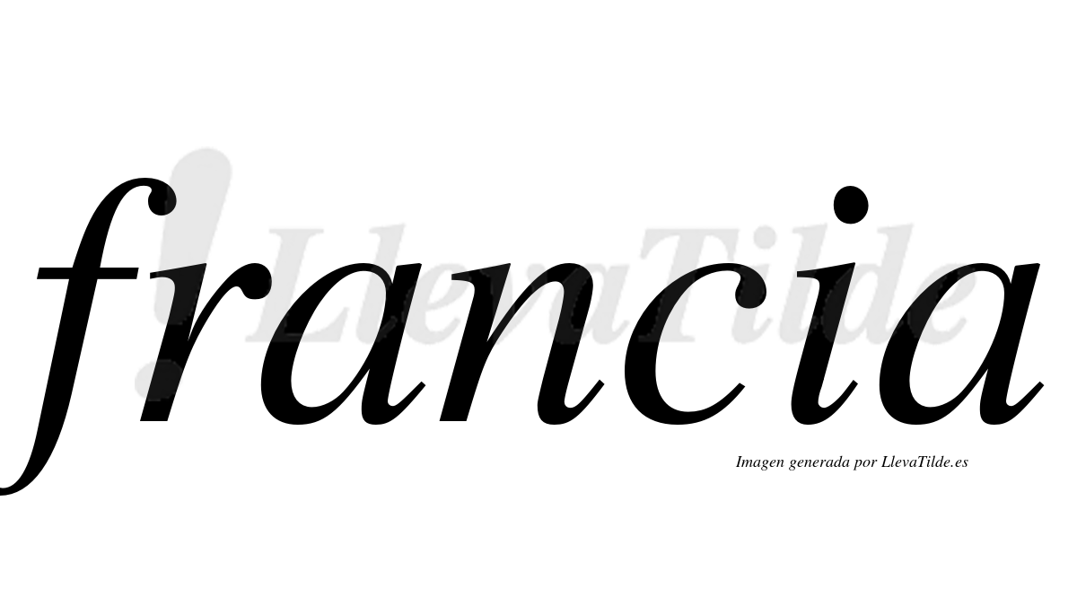 ¿Lleva tilde francia? | LlevaTilde.es