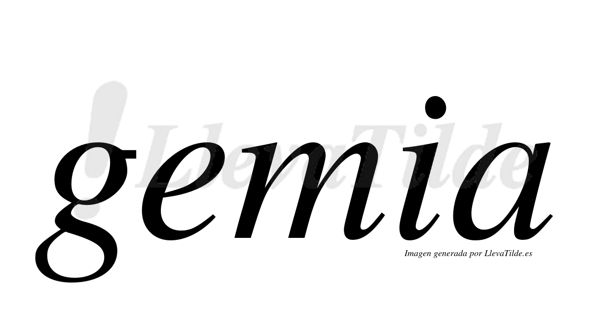 ¿Lleva tilde gemia? | LlevaTilde.es