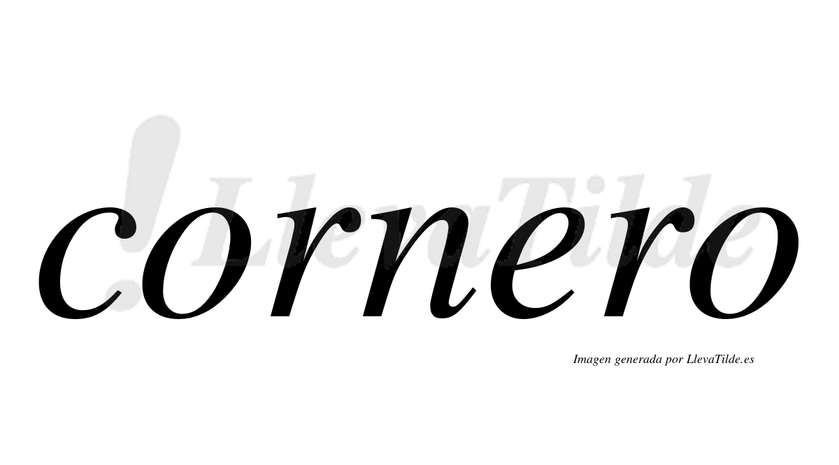 ¿Lleva tilde cornero? | LlevaTilde.es