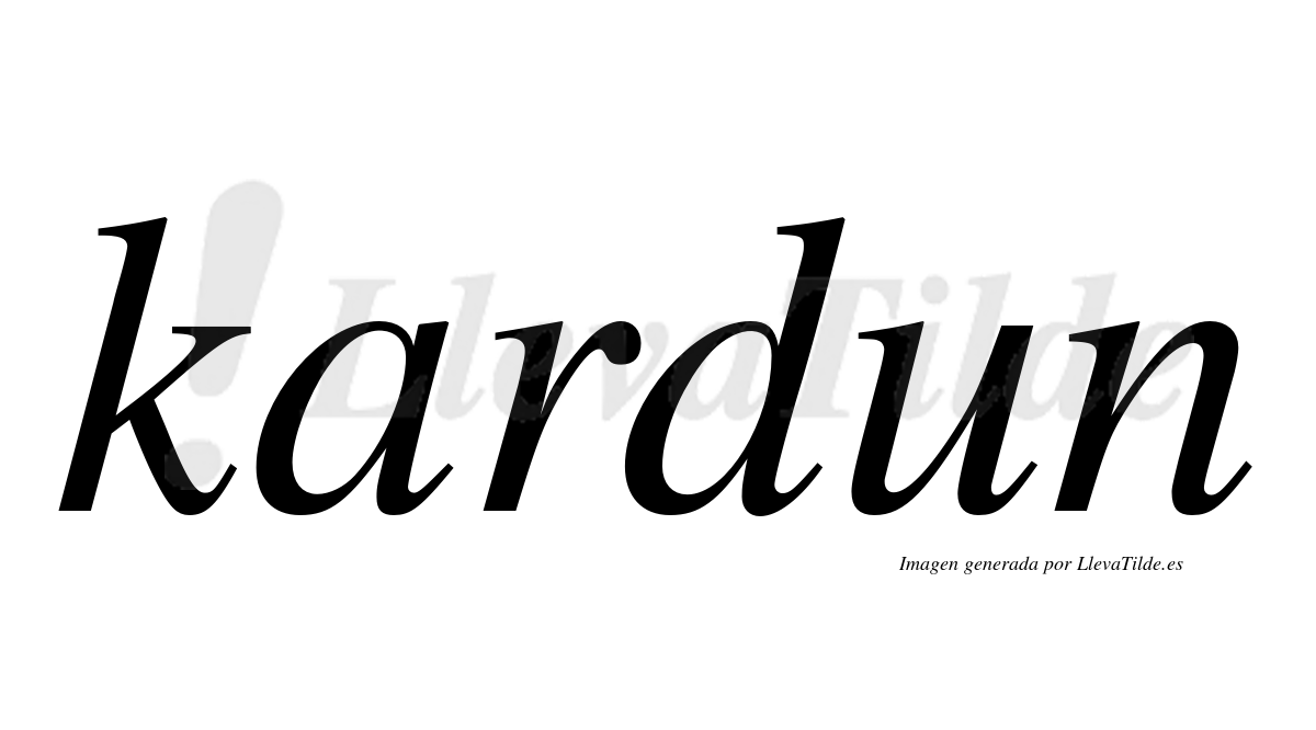 ¿Lleva tilde kardun? | LlevaTilde.es