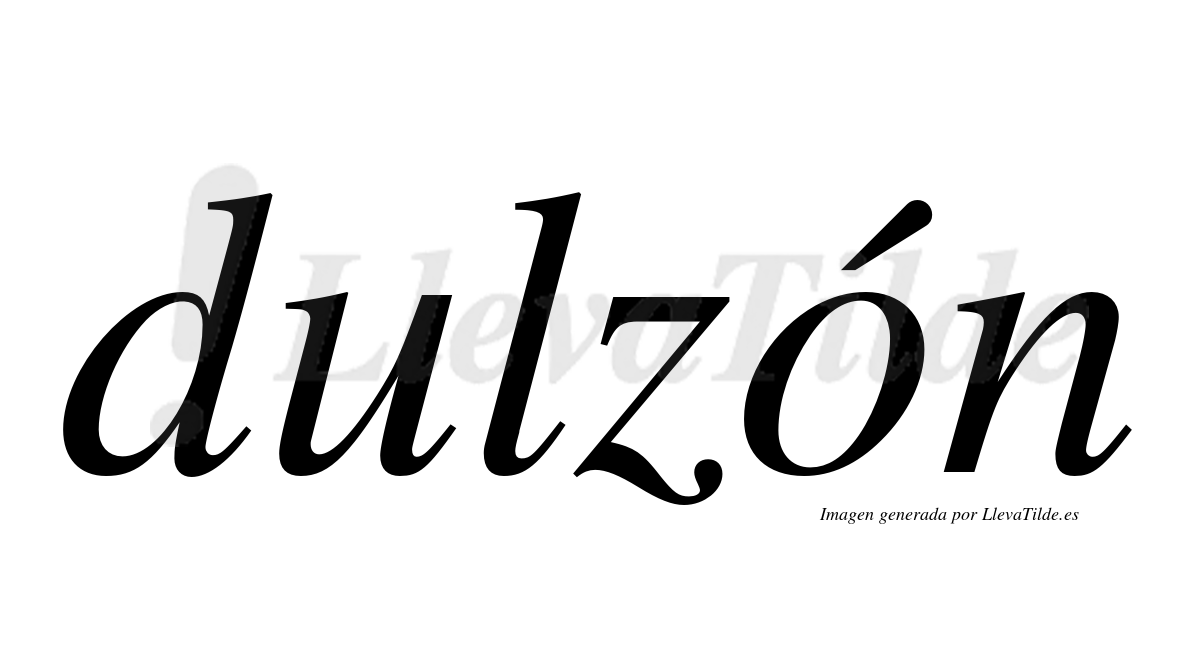¿Lleva tilde dulzón? | LlevaTilde.es