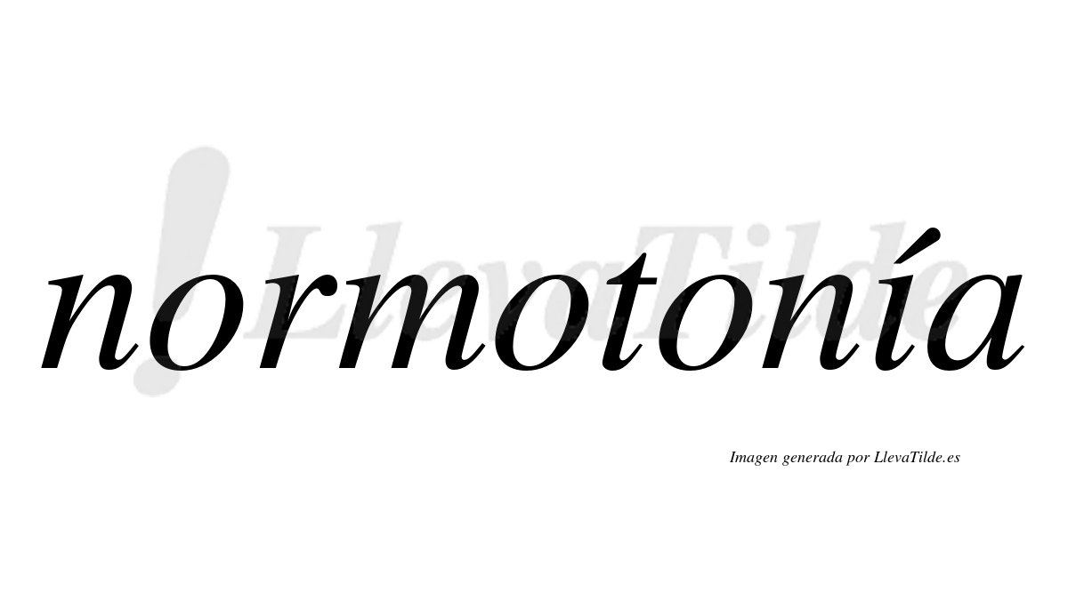 ¿Lleva tilde normotonía? | LlevaTilde.es