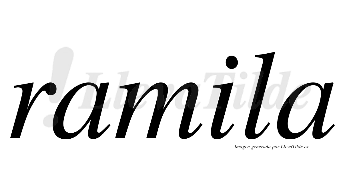 ¿Lleva tilde ramila? | LlevaTilde.es