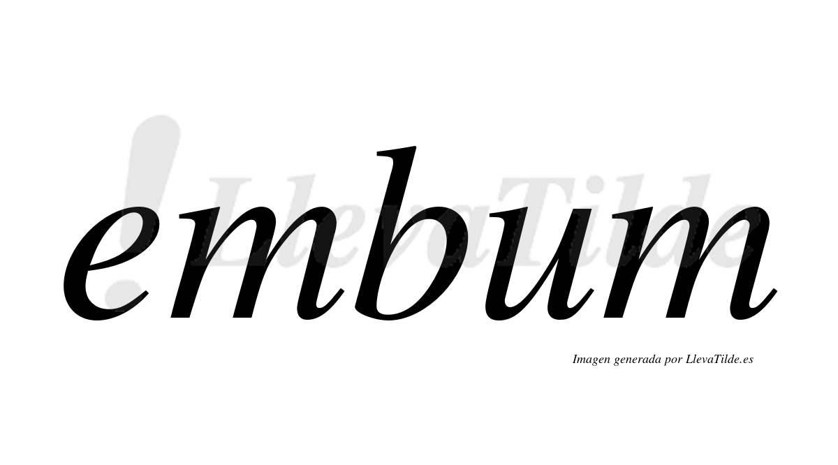 ¿Lleva tilde embum? | LlevaTilde.es