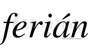 ¿Lleva tilde ferián? | LlevaTilde.es