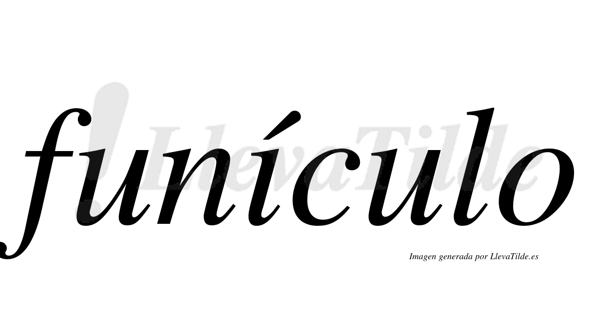 ¿Lleva tilde funículo? | LlevaTilde.es