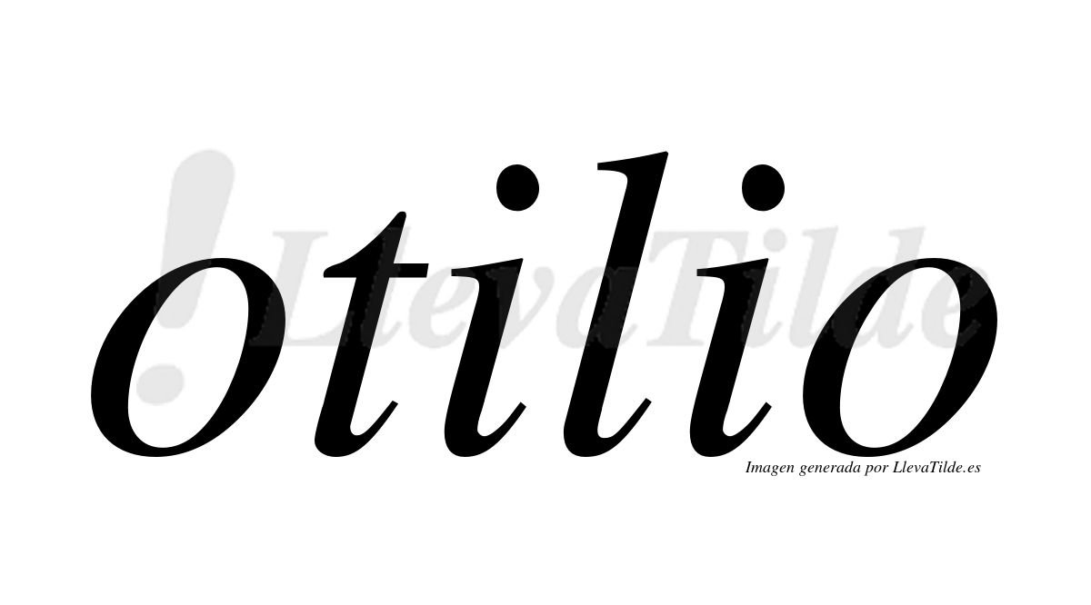 ¿Lleva tilde otilio? | LlevaTilde.es