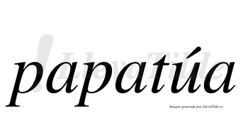 ¿Lleva tilde papatúa? | LlevaTilde.es
