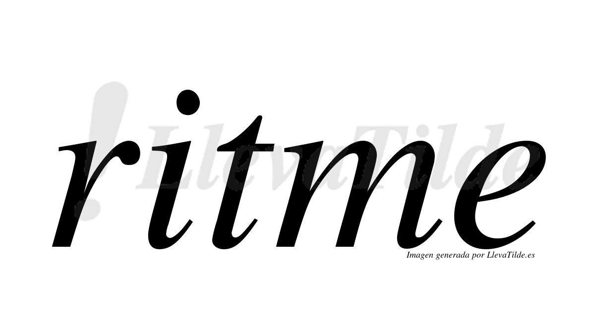 ¿Lleva tilde ritme? | LlevaTilde.es