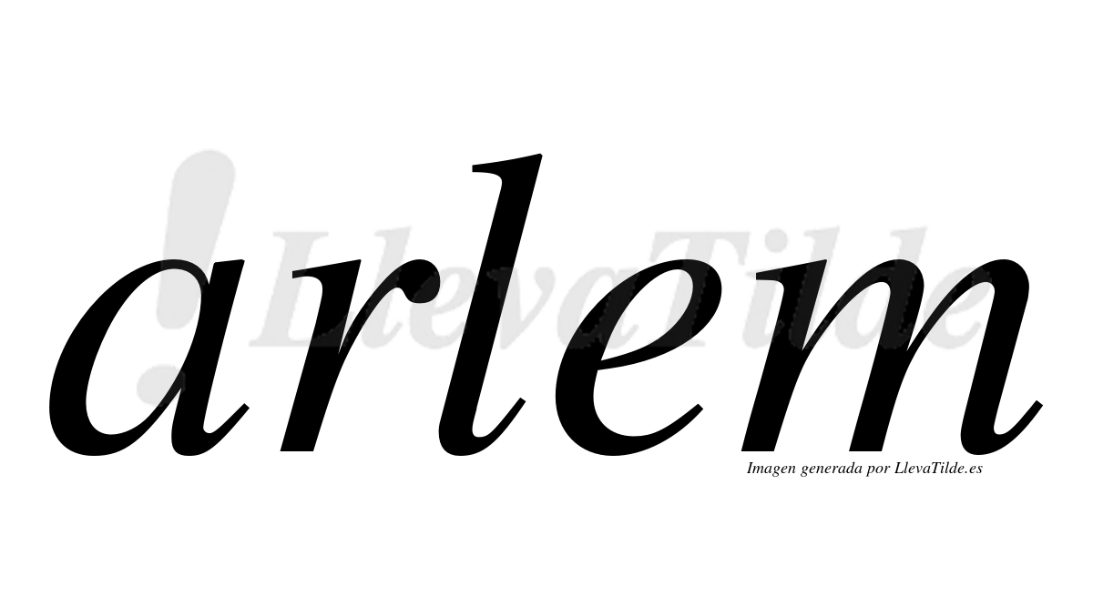 ¿Lleva tilde arlem? | LlevaTilde.es