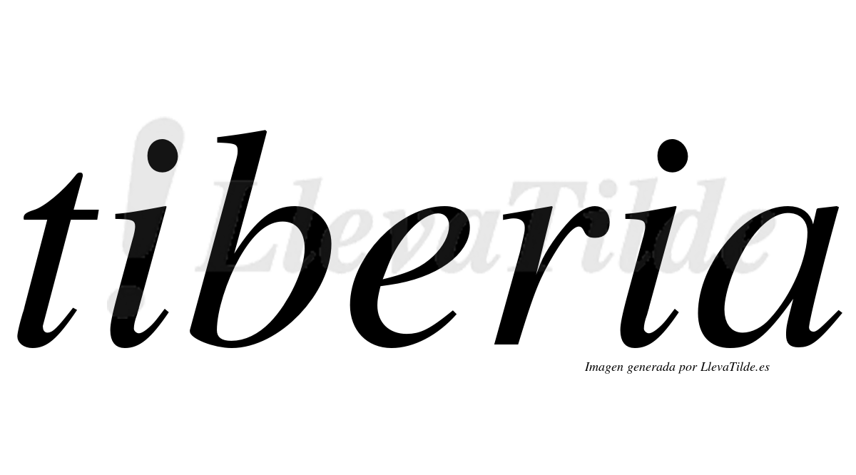 ¿Lleva tilde tiberia? | LlevaTilde.es
