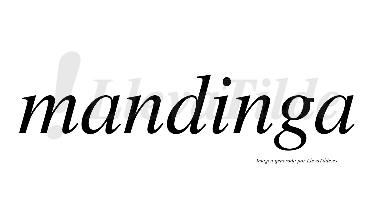 ¿Lleva tilde mandinga? | LlevaTilde.es