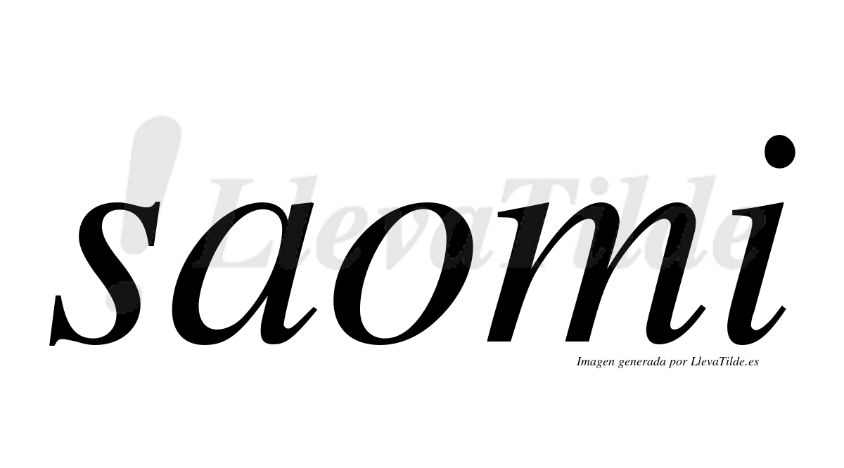 ¿Lleva tilde saomi? | LlevaTilde.es