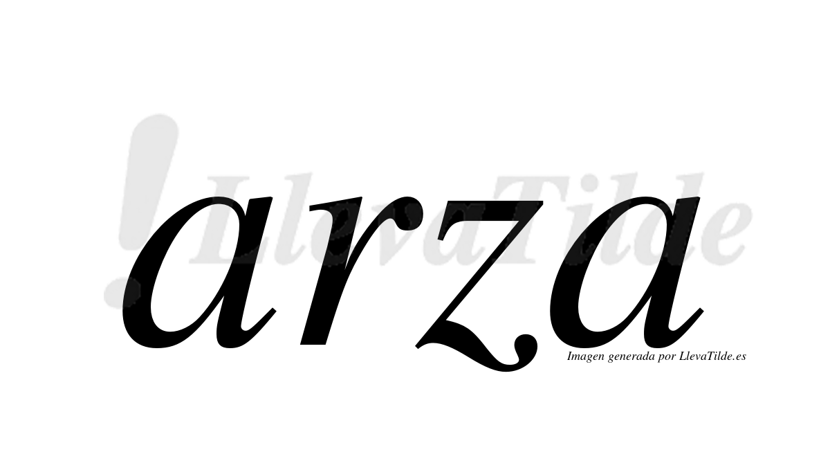 ¿Lleva tilde arza? | LlevaTilde.es