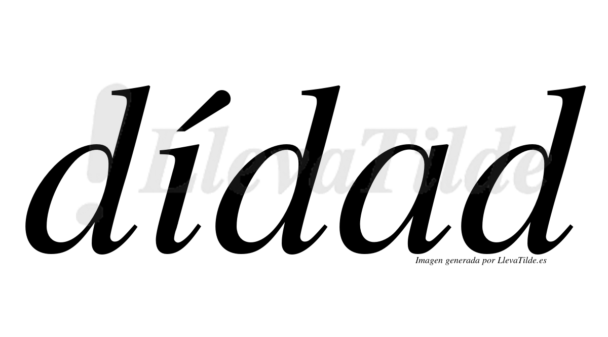 ¿Lleva tilde dídad? | LlevaTilde.es