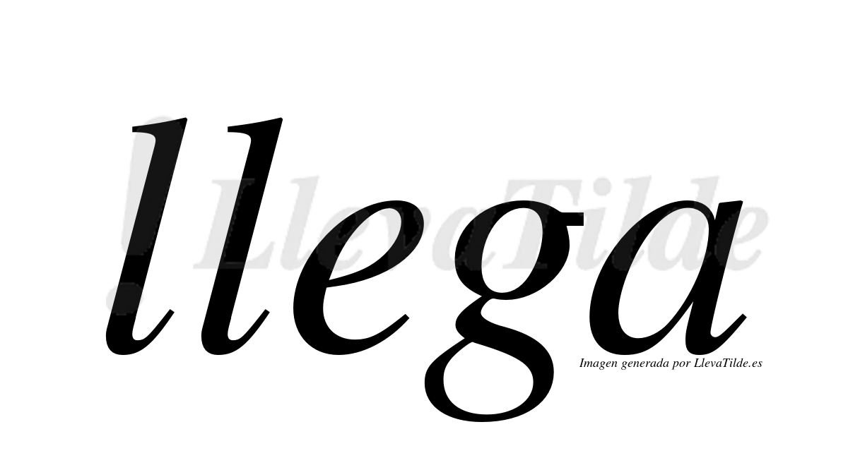 ¿Lleva tilde llega? | LlevaTilde.es