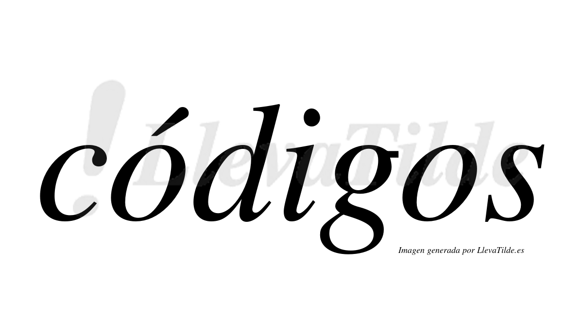 ¿Lleva tilde códigos? | LlevaTilde.es