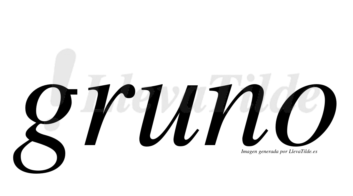 ¿Lleva tilde gruno? | LlevaTilde.es