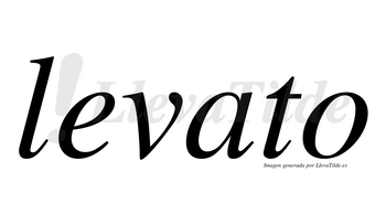 ¿Lleva tilde levato? | LlevaTilde.es