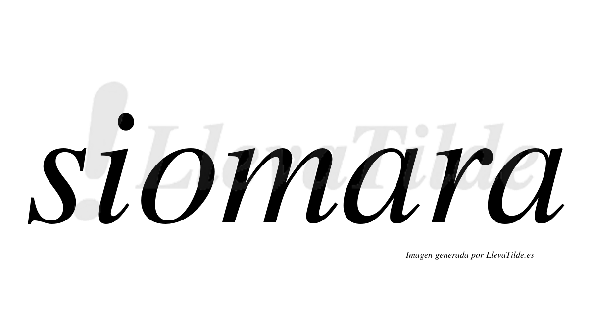 ¿Lleva tilde siomara? | LlevaTilde.es