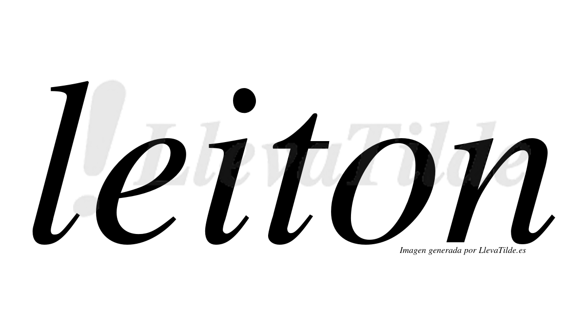 ¿Lleva tilde leiton? | LlevaTilde.es