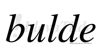 ¿Lleva tilde bulde? | LlevaTilde.es