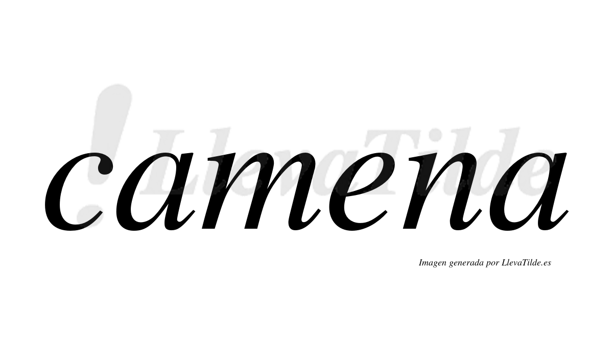 ¿Lleva tilde camena? | LlevaTilde.es