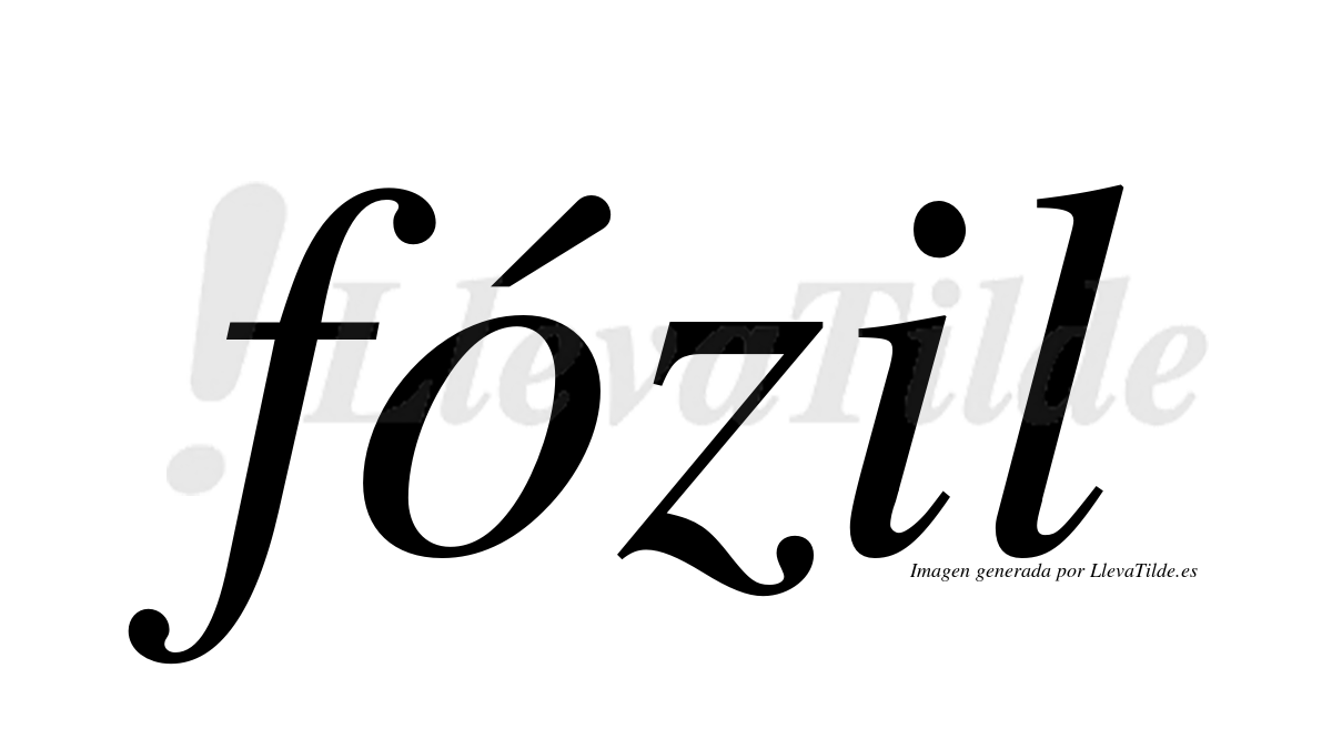 ¿Lleva tilde fózil? | LlevaTilde.es