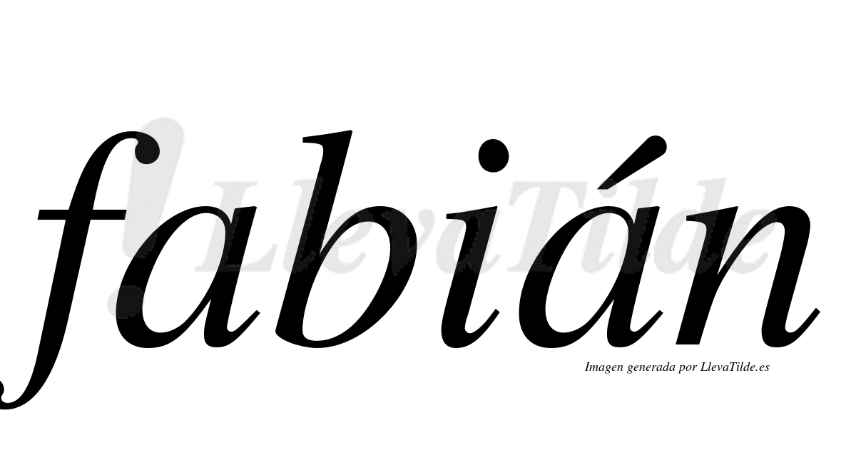 ¿Lleva tilde fabián? | LlevaTilde.es