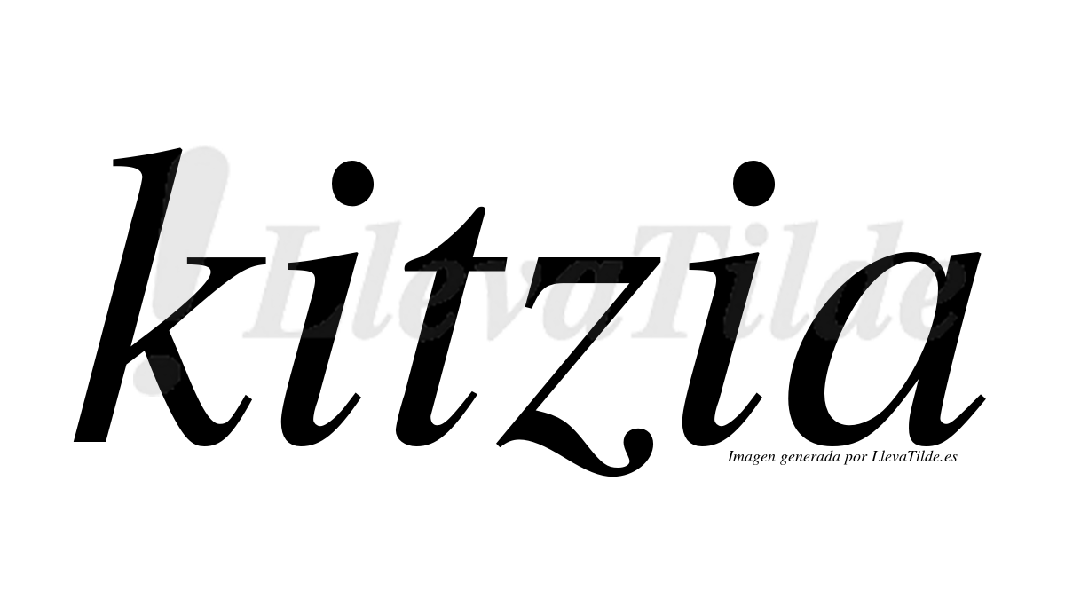 ¿Lleva tilde kitzia? | LlevaTilde.es