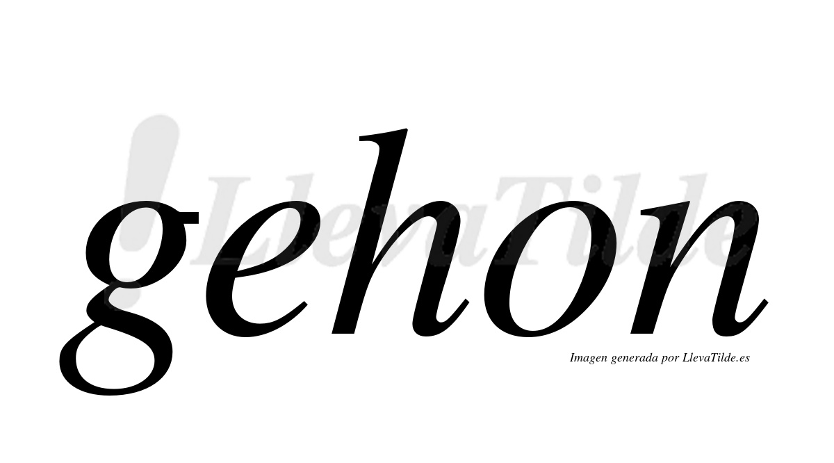 ¿Lleva tilde gehon? | LlevaTilde.es