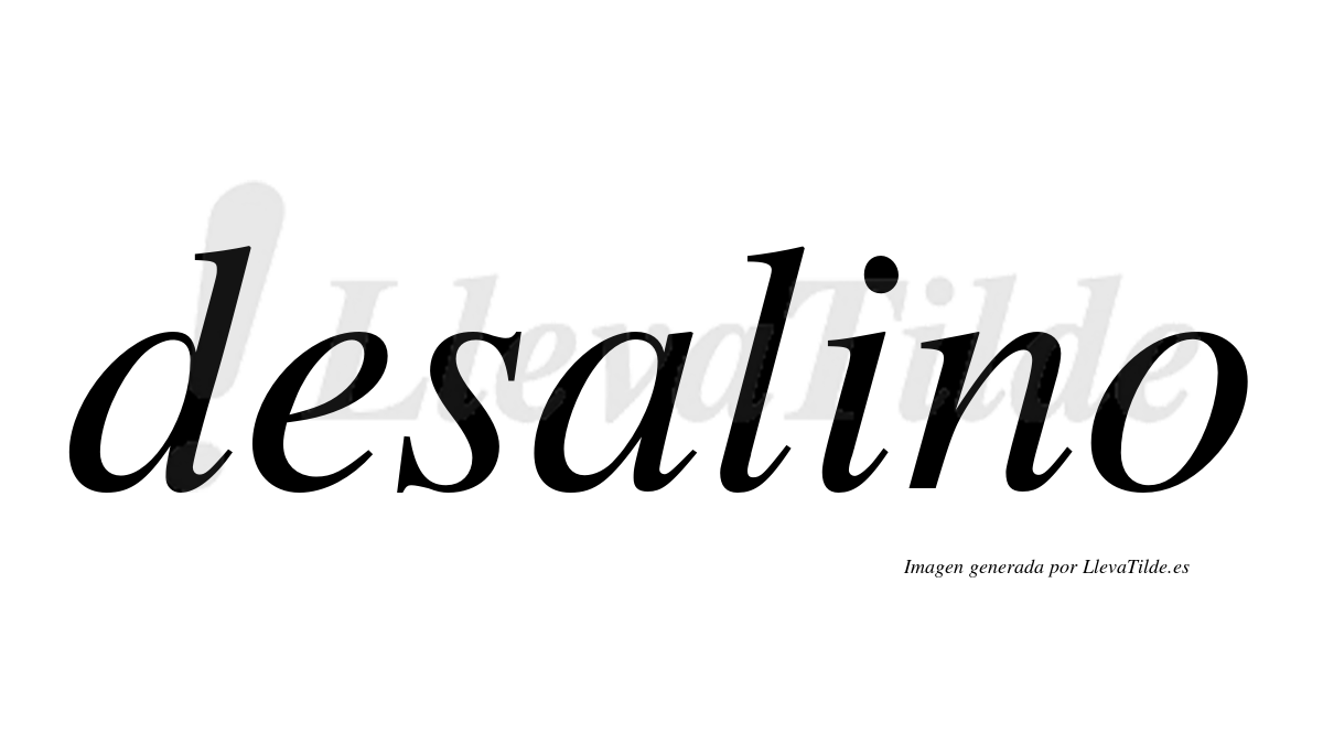 ¿Lleva tilde desalino? | LlevaTilde.es