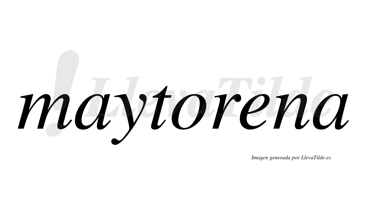 ¿Lleva tilde maytorena? | LlevaTilde.es
