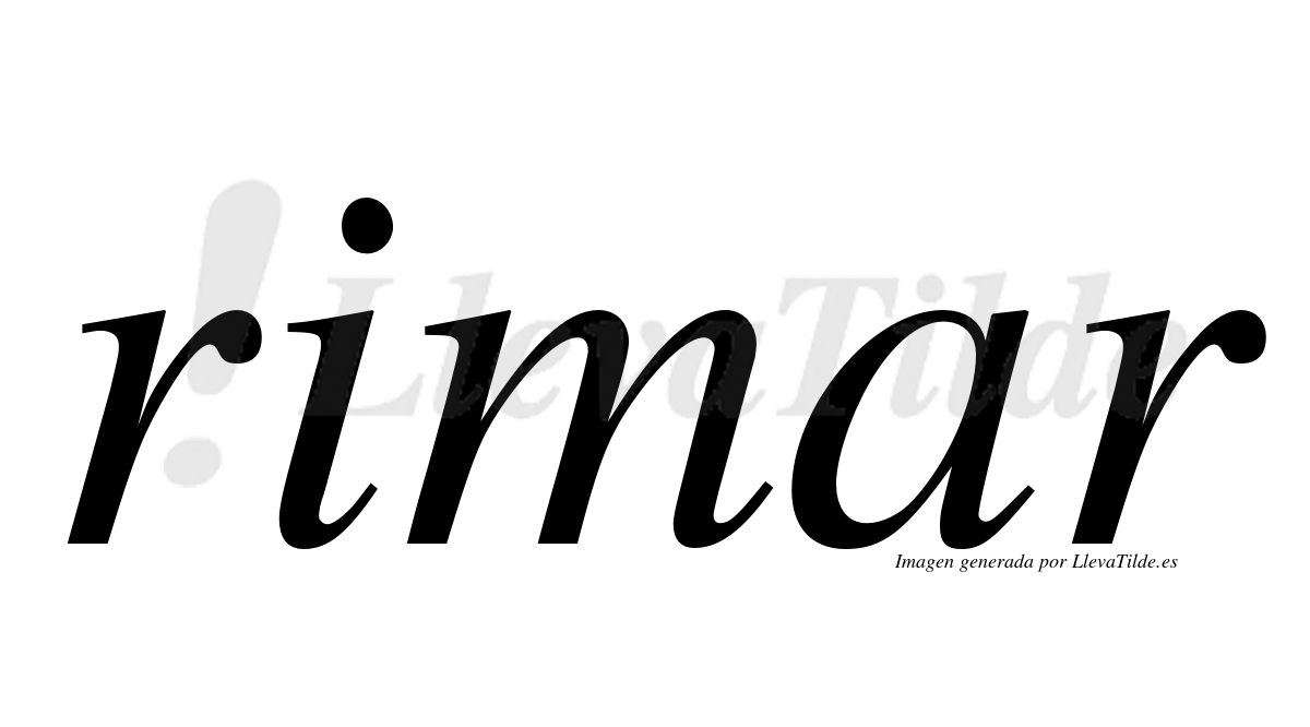 ¿Lleva tilde rimar? | LlevaTilde.es