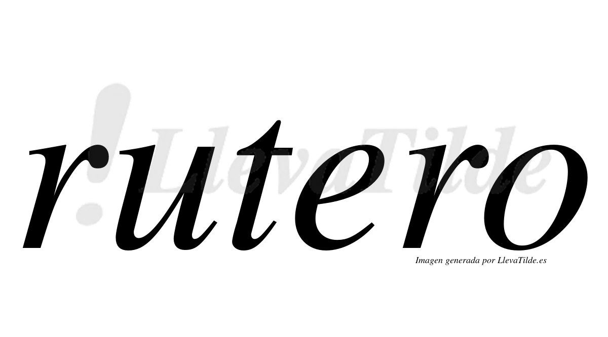 ¿Lleva tilde rutero? | LlevaTilde.es