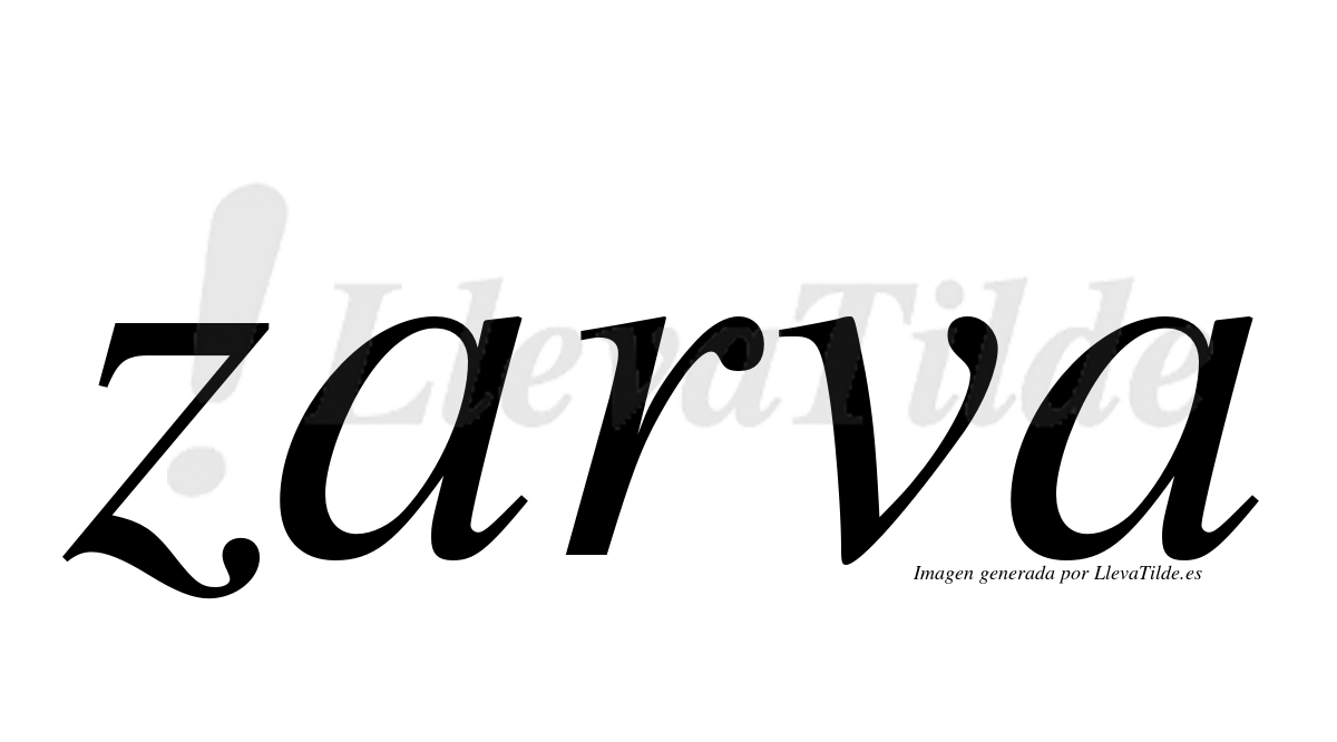¿Lleva tilde zarva? | LlevaTilde.es