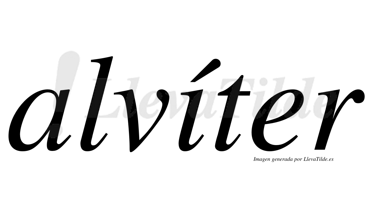 ¿Lleva tilde alvíter? | LlevaTilde.es