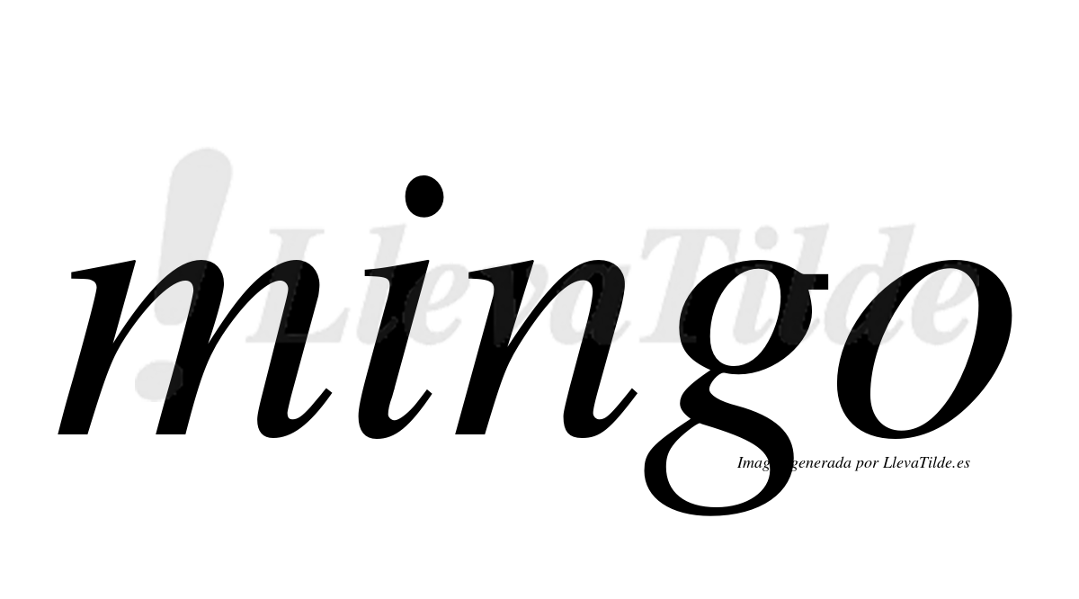 ¿Lleva tilde mingo? | LlevaTilde.es
