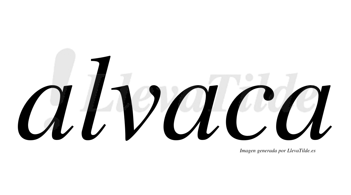 ¿Lleva tilde alvaca? | LlevaTilde.es
