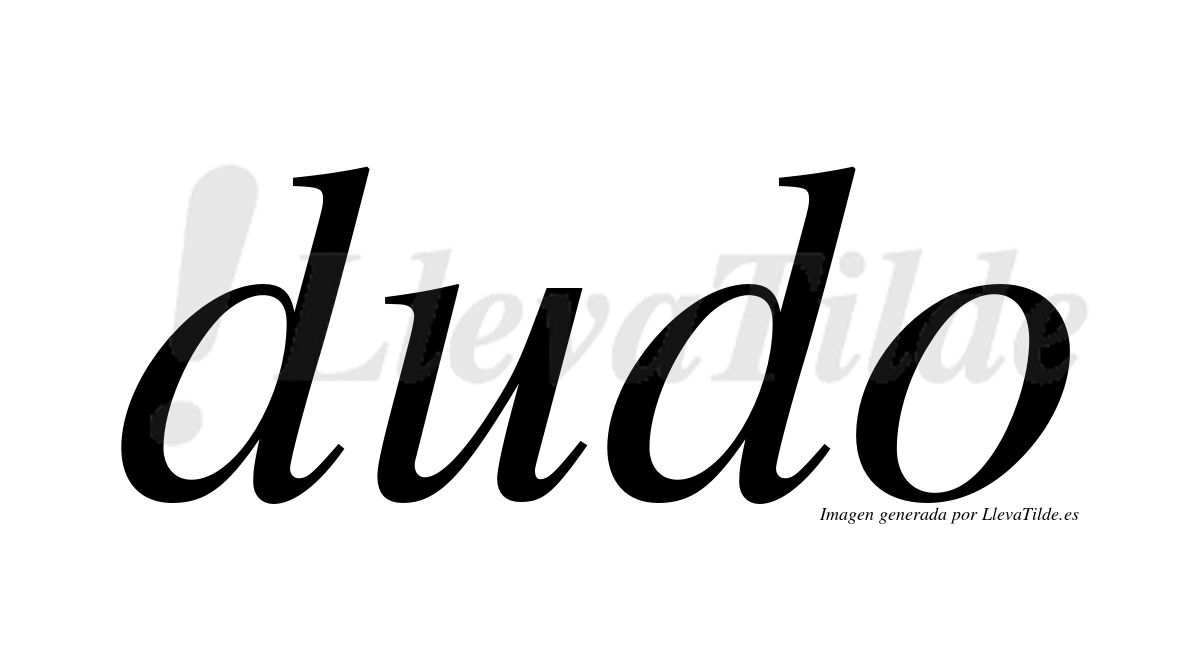 ¿Lleva tilde dudo? | LlevaTilde.es