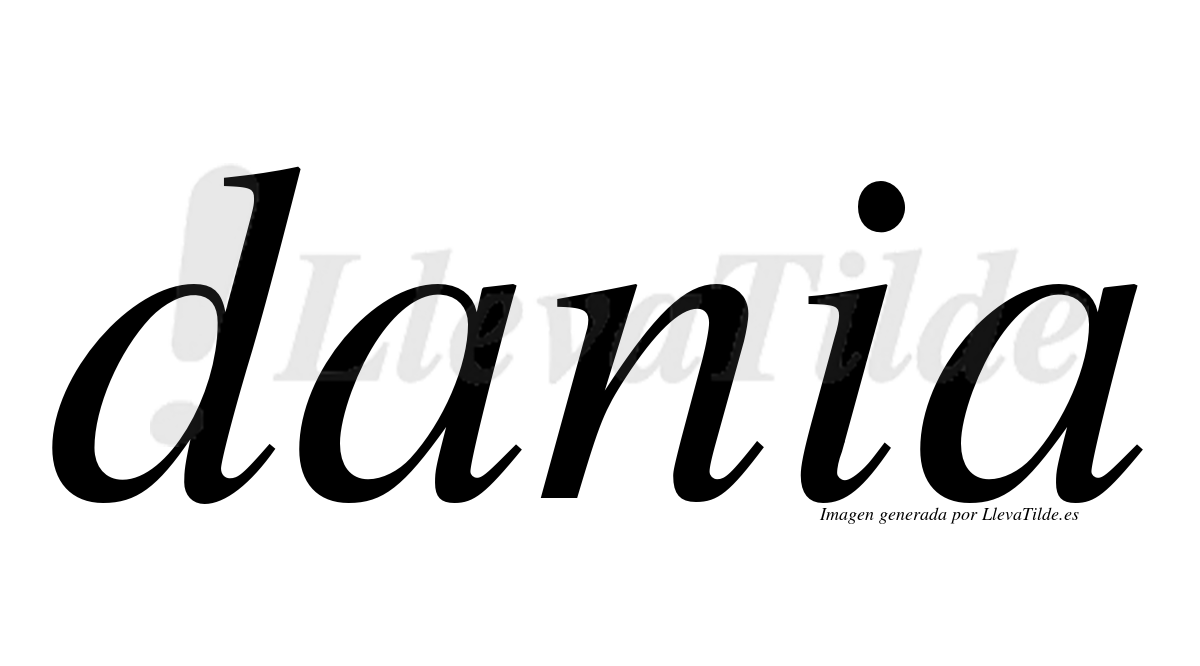 ¿Lleva tilde dania? | LlevaTilde.es