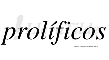 ¿Lleva tilde prolíficos? | LlevaTilde.es