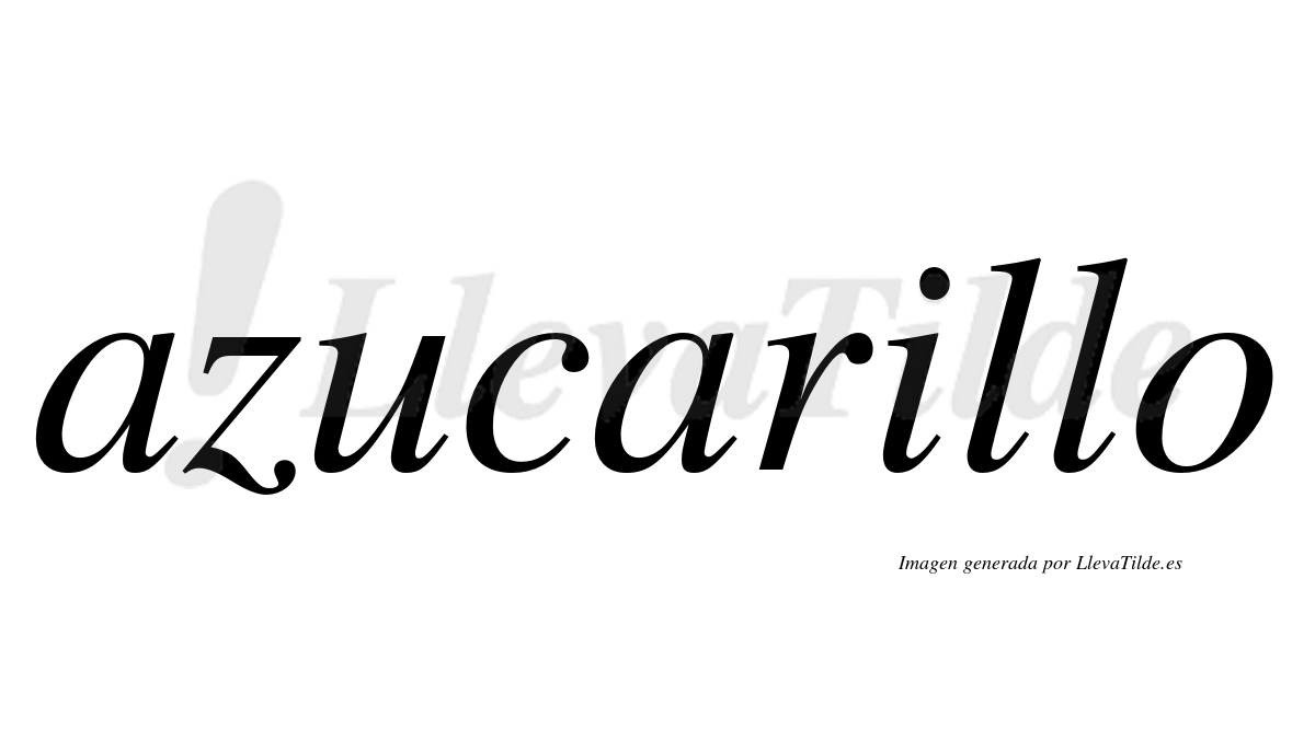 ¿Lleva tilde azucarillo? | LlevaTilde.es