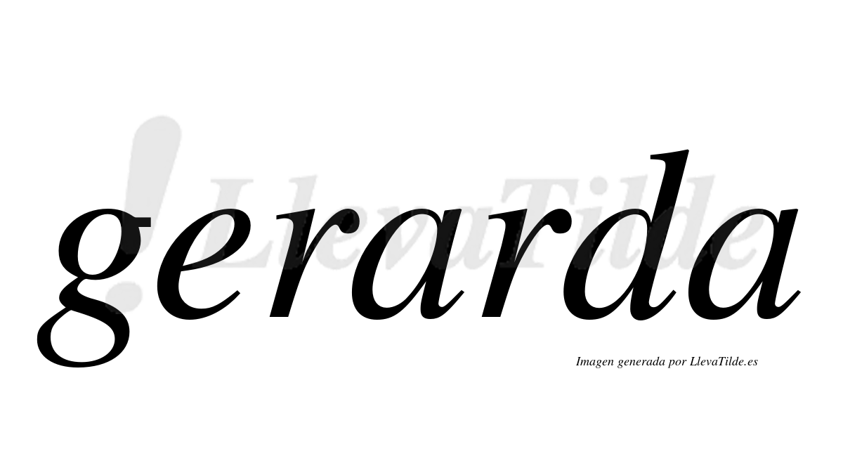 ¿Lleva tilde gerarda? | LlevaTilde.es