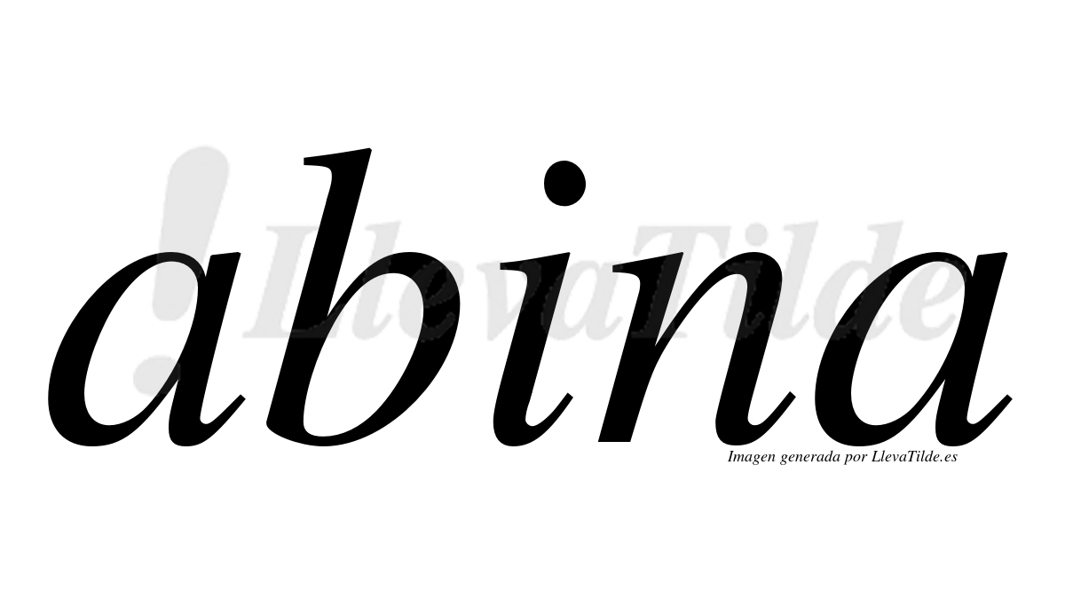 ¿Lleva tilde abina? | LlevaTilde.es