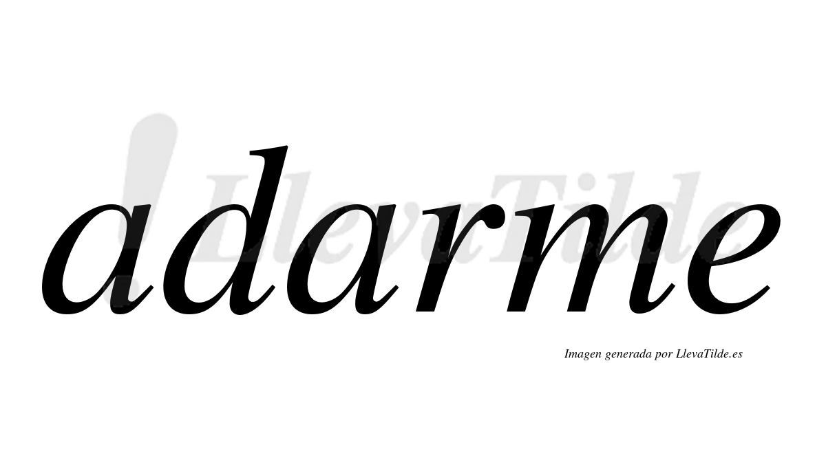 ¿Lleva tilde adarme? | LlevaTilde.es